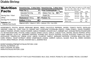 * Diablo Shrimp - Pivotal Nutrition LLC